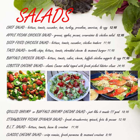 Menu | Ruth & Wimpys Restaurant Inc